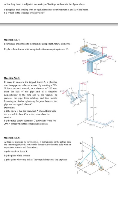 These are 6 questions for my statics course, if | Chegg.com