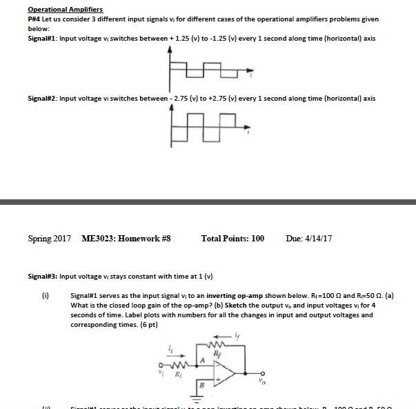 Solved rational Amplifiers PHA Let us consider 3 different | Chegg.com