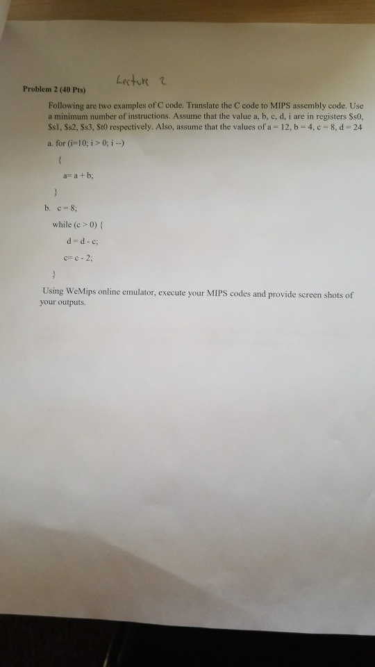 Solved Problem 2 eo Pt)Lecturt Following are two examples of | Chegg.com