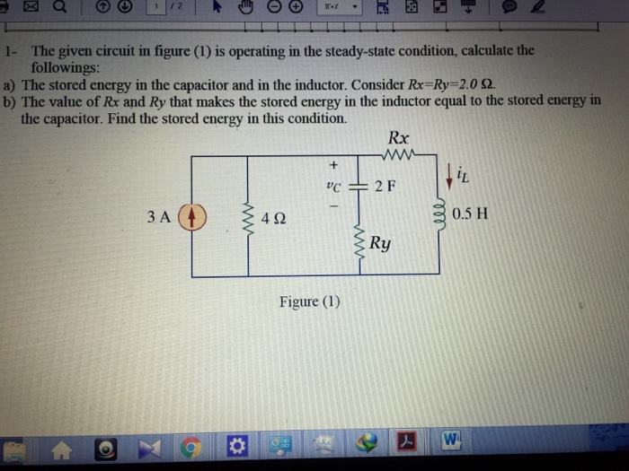 Solved The given circuit in figure (1) is operating in the | Chegg.com