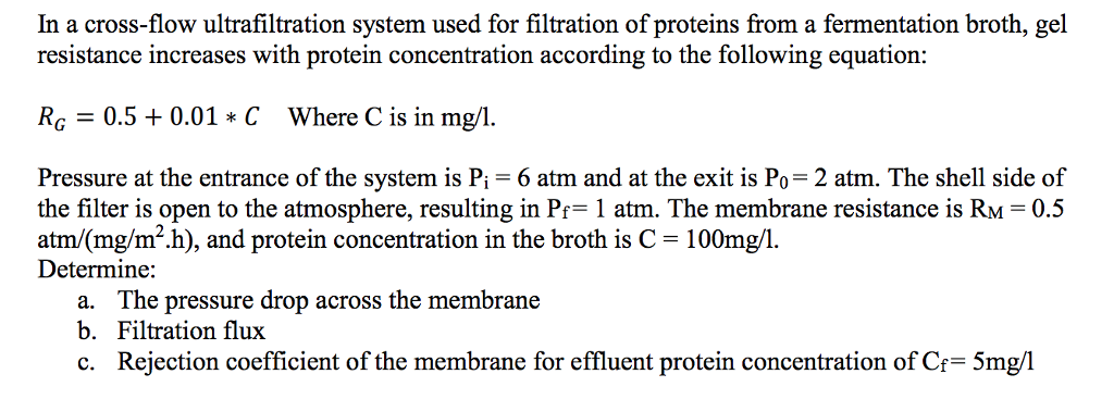In A Cross Flow Ultrafiltration System Used For