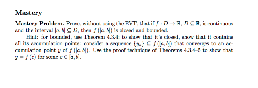 Solved Mastery Mastery Problem. Prove, without using the | Chegg.com