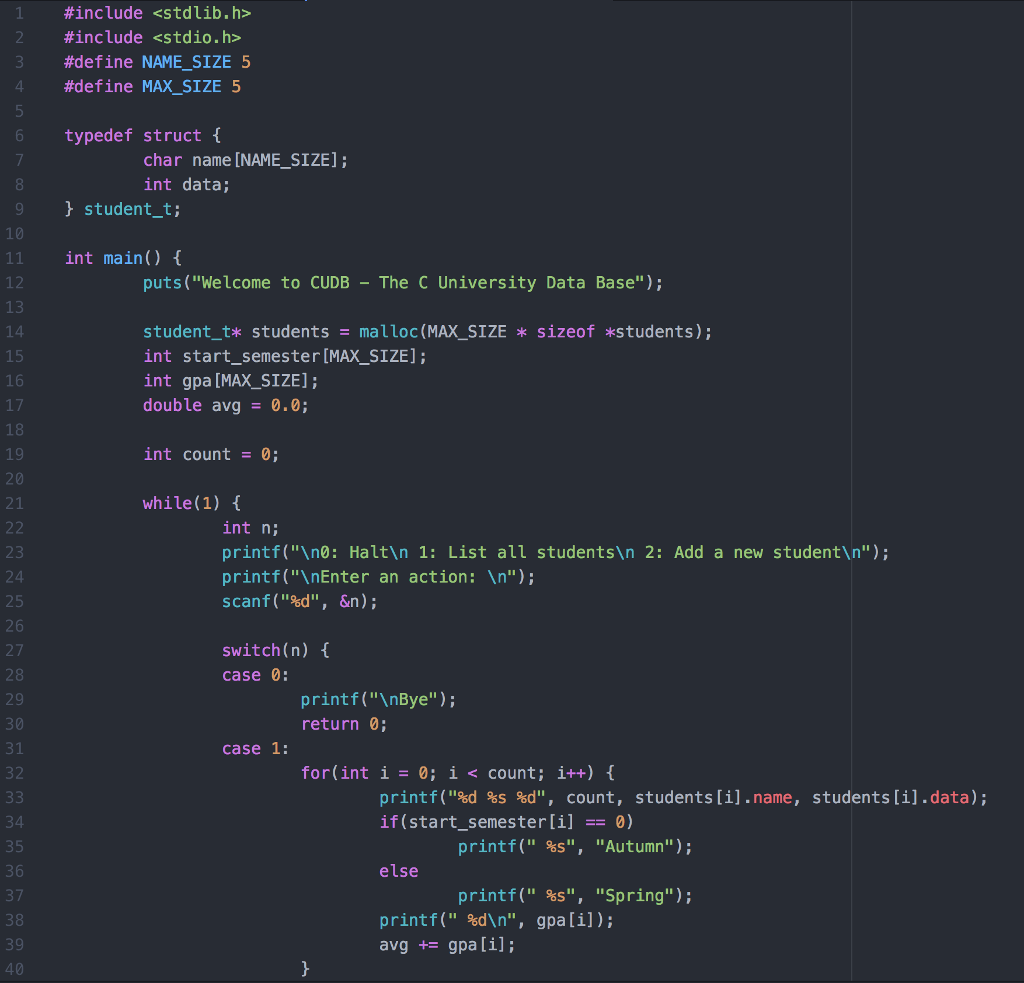 Solved Can someone help correct the error in the below C | Chegg.com