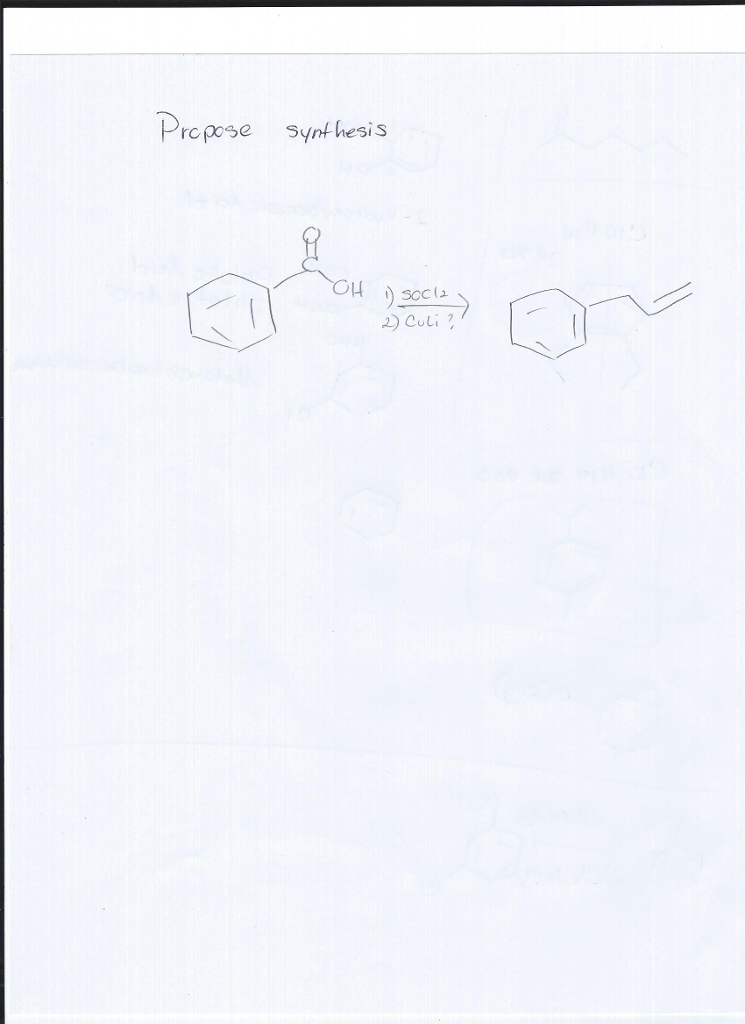 Solved Propose synthesis | Chegg.com