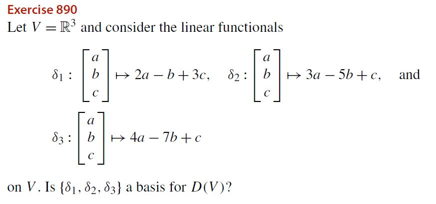 Solved Let V = R^3 and consider the linear functional | Chegg.com