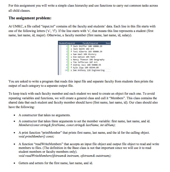 For this assignment you will write a simple class | Chegg.com