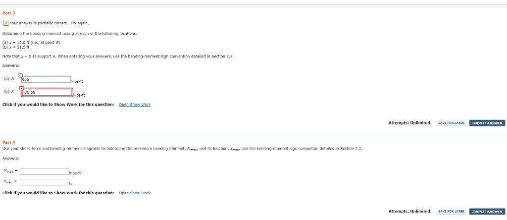 Solved P7.011 GO Multipart Part 1 correct For the simply | Chegg.com