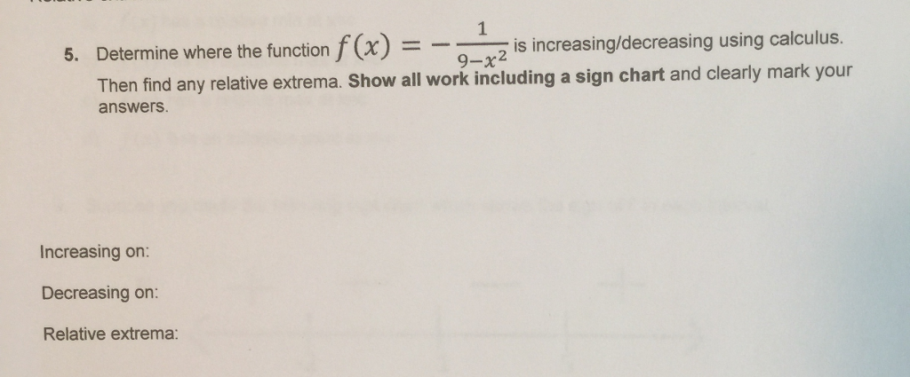 Solved Determine where the function f (x) is | Chegg.com