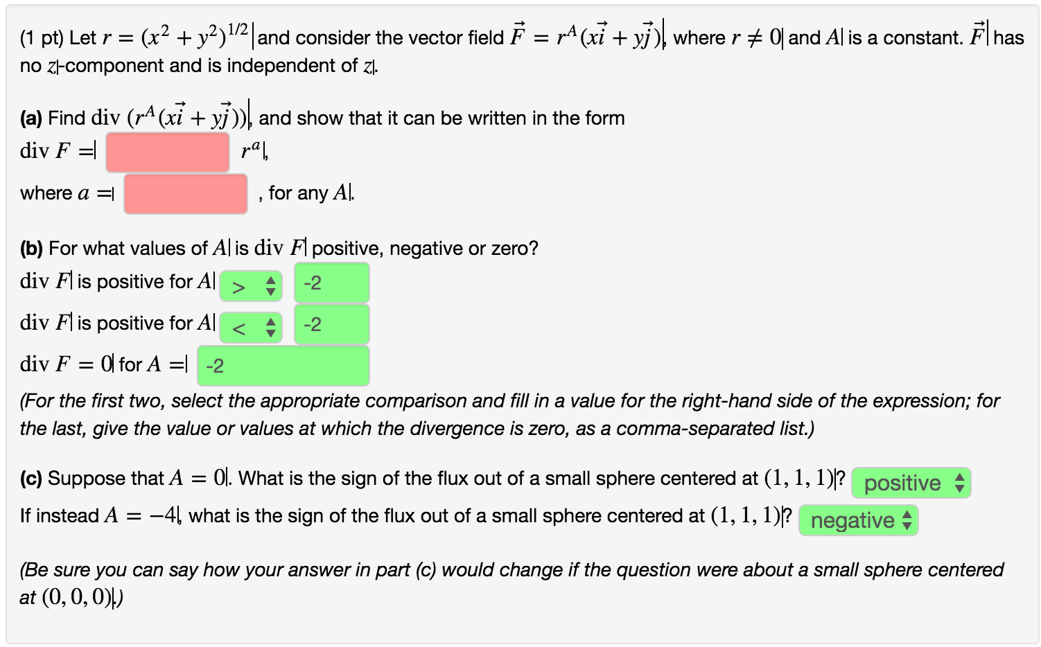 Solved Let r=(x2+y2)1/2 and consider the vector field F | Chegg.com Solved Let r=(x2+y2)1/2 and consider the vector field F | Chegg.com