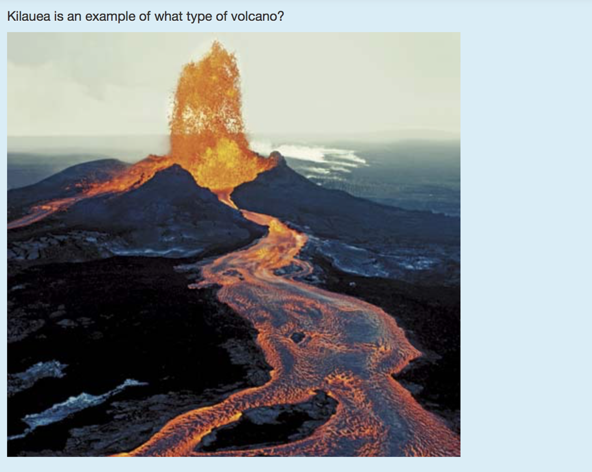 Cinder Cone Volcano Erupting