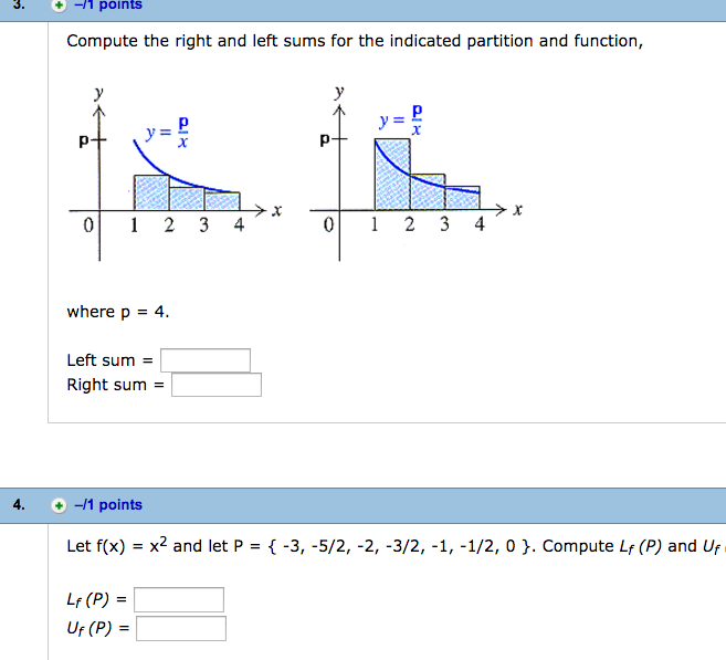 Solved Compute the right and left sums for the indicated | Chegg.com Solved Compute the right and left sums for the indicated | Chegg.com