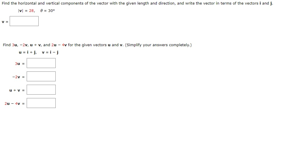 Solved Find the horizontal and vertical components of the | Chegg.com