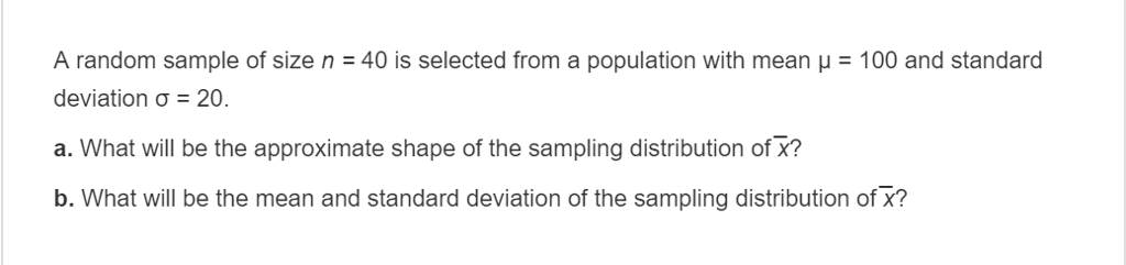 Solved A random sample of size n-40 is selected from a | Chegg.com