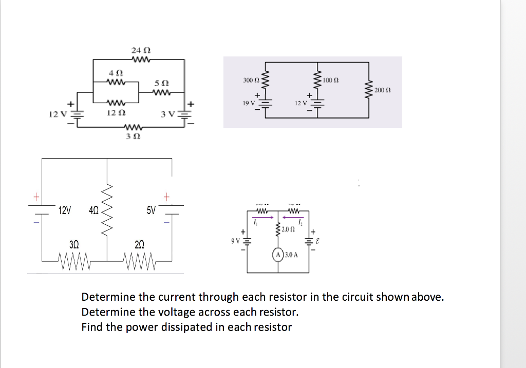 Solved 24 Ω 412 5Ω 300 Ω 100 2 200 Ω 1212 3Ω 12V 4Ω 5V 3Ω 2Ω | Chegg.com