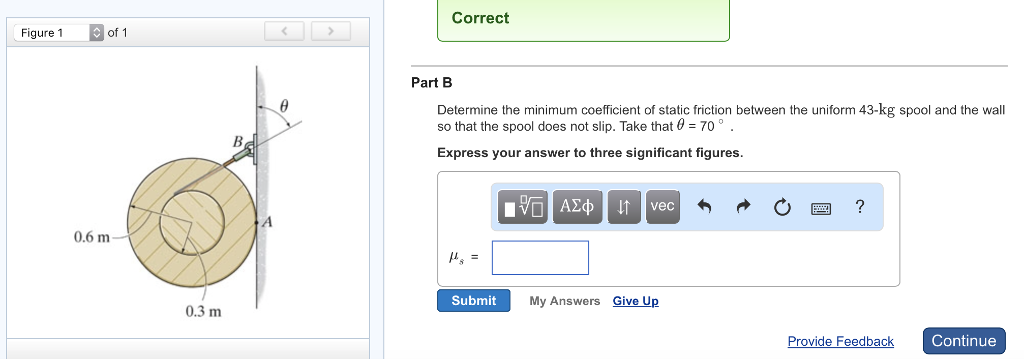 Solved Correct Figure 1of 1 Part B Determine The Minimum
