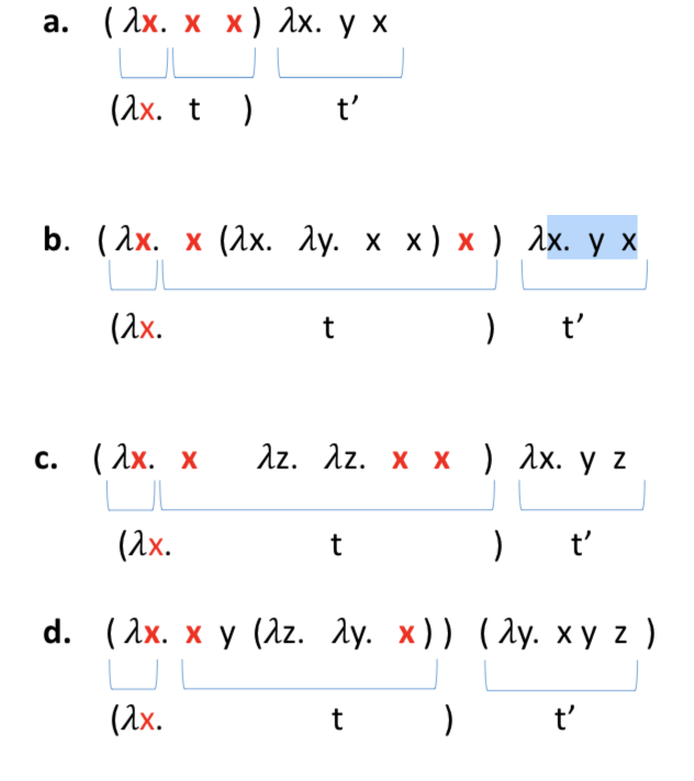 Problem 3 (Beta Reductions). For each of the | Chegg.com