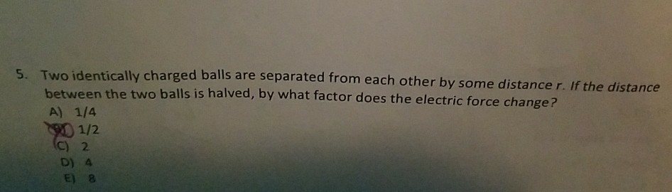 Solved o identically charged balls are separated from each | Chegg.com