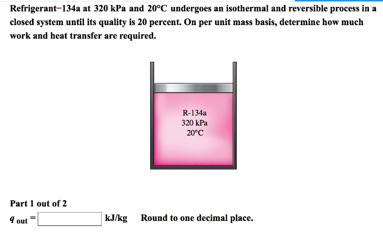 on per unit mass basis, determine how much work and | Chegg.com