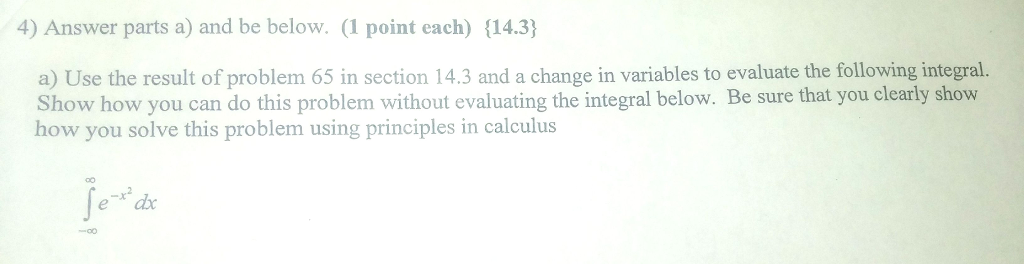 Solved A) Use the result of problem 65 in section 14.3 and a | Chegg.com
