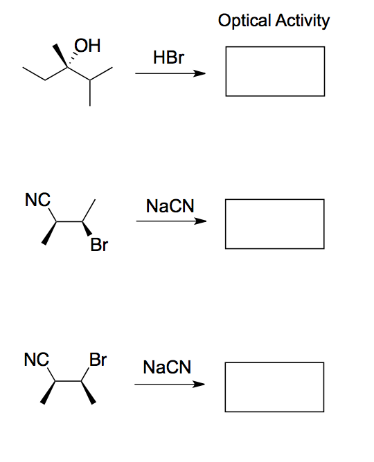 Solved The stereochemical outcome of the following reactions | Chegg.com