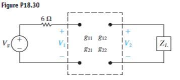 Solved The g parameters for the two-port circuit in Figure | Chegg.com