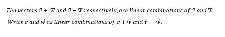 Solved The vectors v vector + w vector and v vector - w | Chegg.com