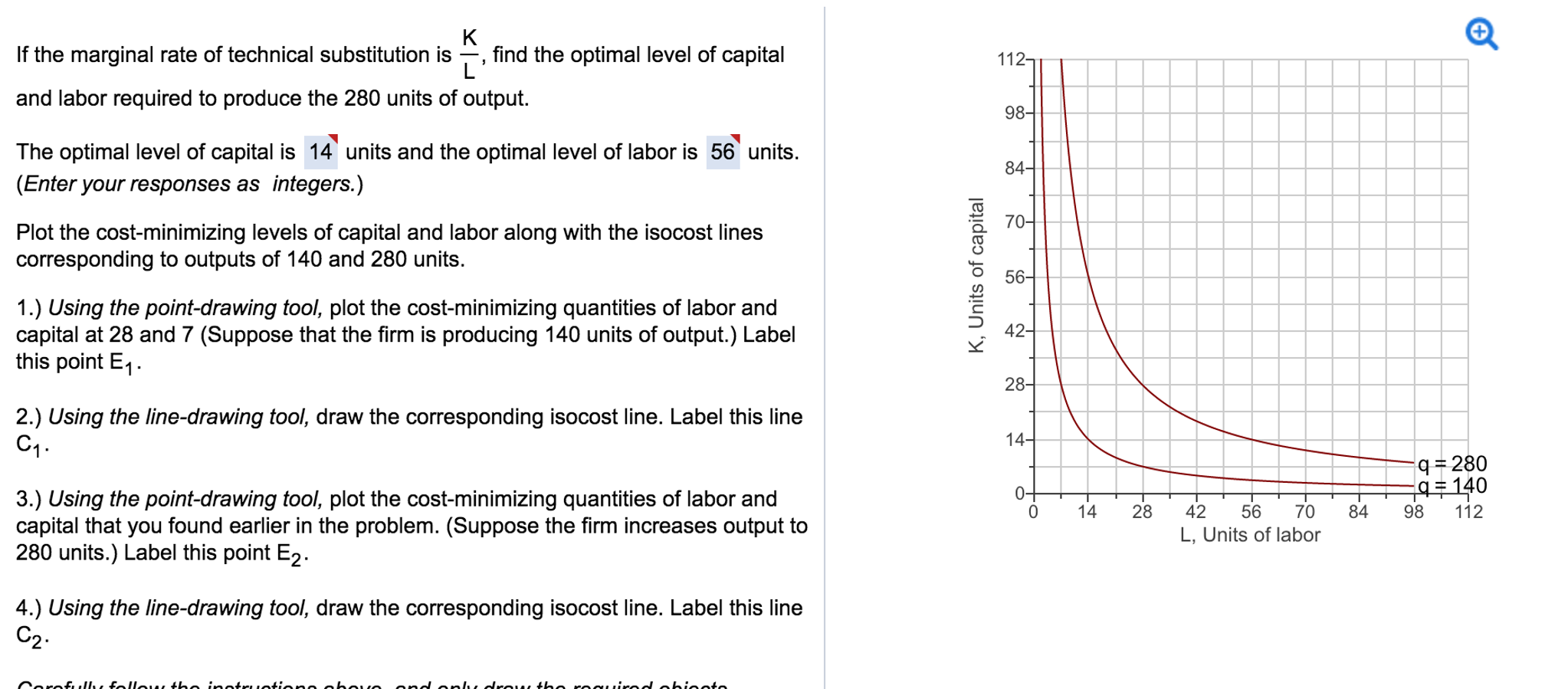 Solved If the marginal rate of technical substitution is | Chegg.com