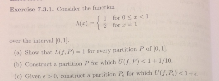 Solved consider the function over the interval [0,1]. a) | Chegg.com