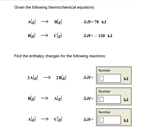 Solved Given the following thermochemical equations: Find | Chegg.com