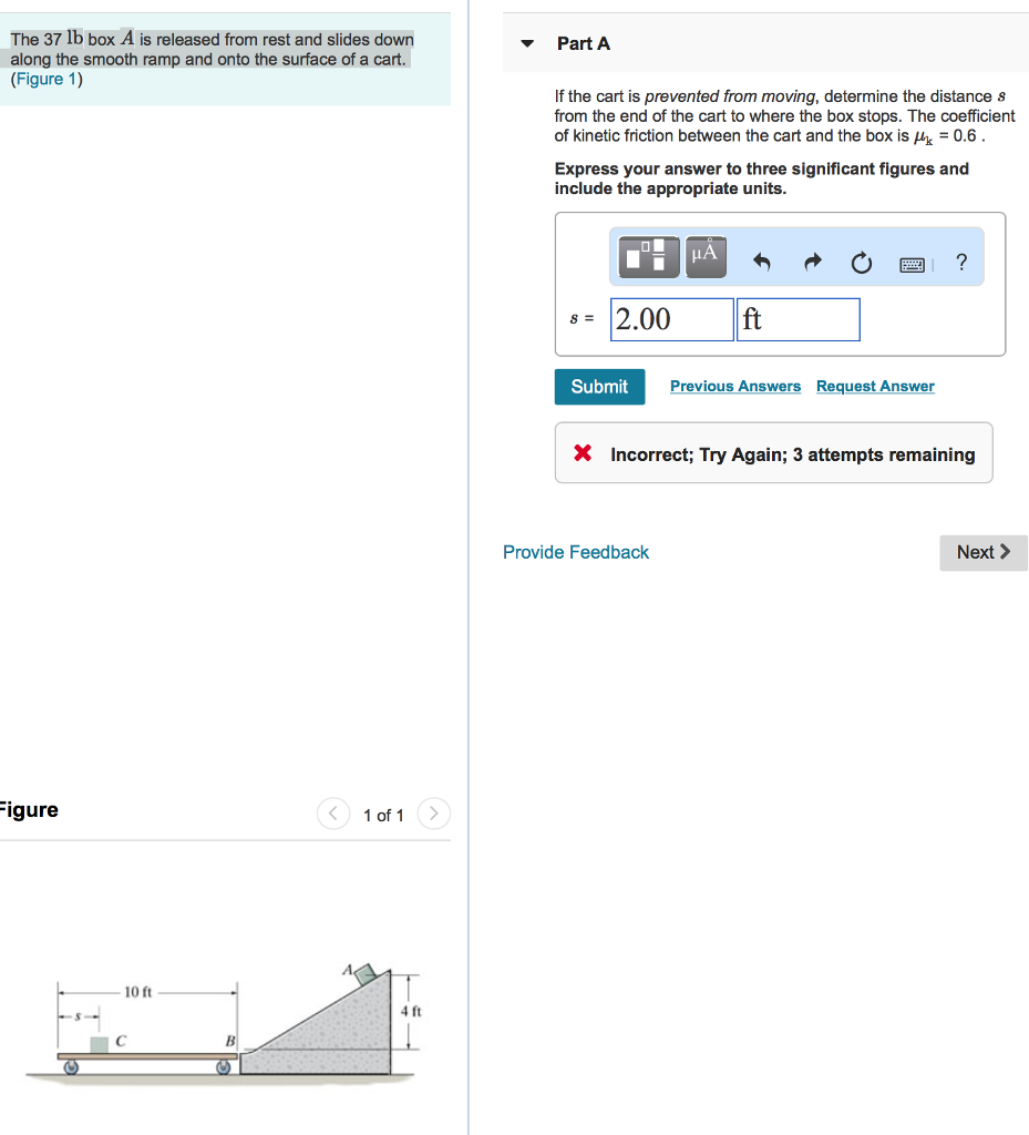 Solved The 37 lb box A is released from rest and slides down | Chegg.com
