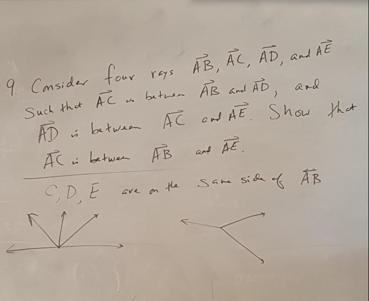 Solved Consider four rays AB vector, AC vector, AD vector | Chegg.com Solved Consider four rays AB vector, AC vector, AD vector | Chegg.com