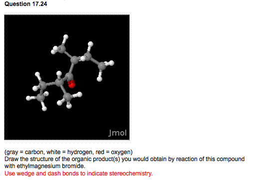 Solved Question 17.24 (gray = carbon, white = hydrogen, red | Chegg.com