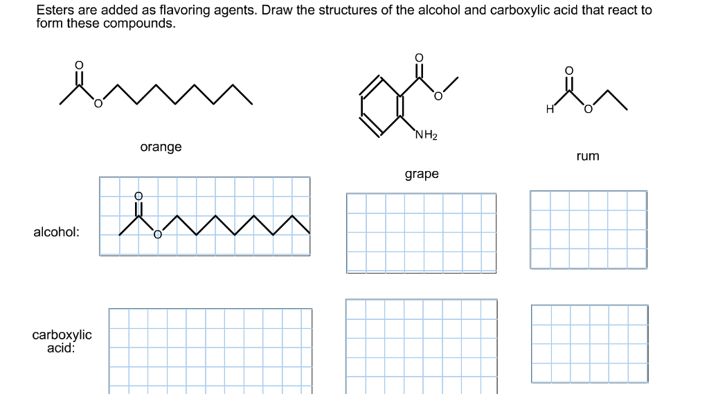 Solved Esters are added as flavoring agents. Draw the | Chegg.com