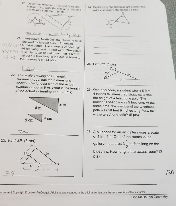 Solved 20. Determine whether ??1C and adi ADEF are 24. | Chegg.com