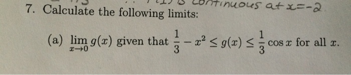 Solved Calculate the following limits: (a) lim | Chegg.com