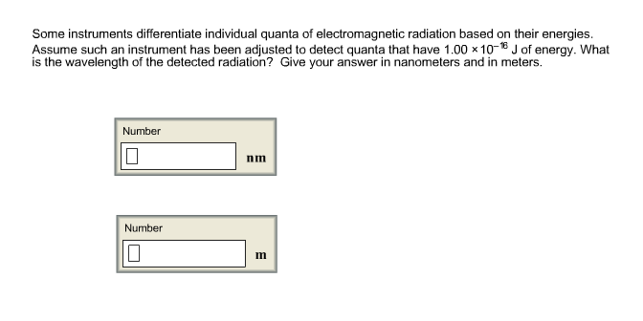Solved Some instruments differentiate individual quanta of | Chegg.com