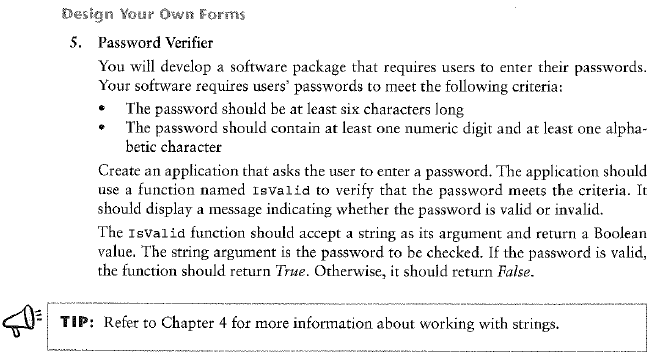 Solved Design Your Own Forms 5. Password Verifie You will | Chegg.com