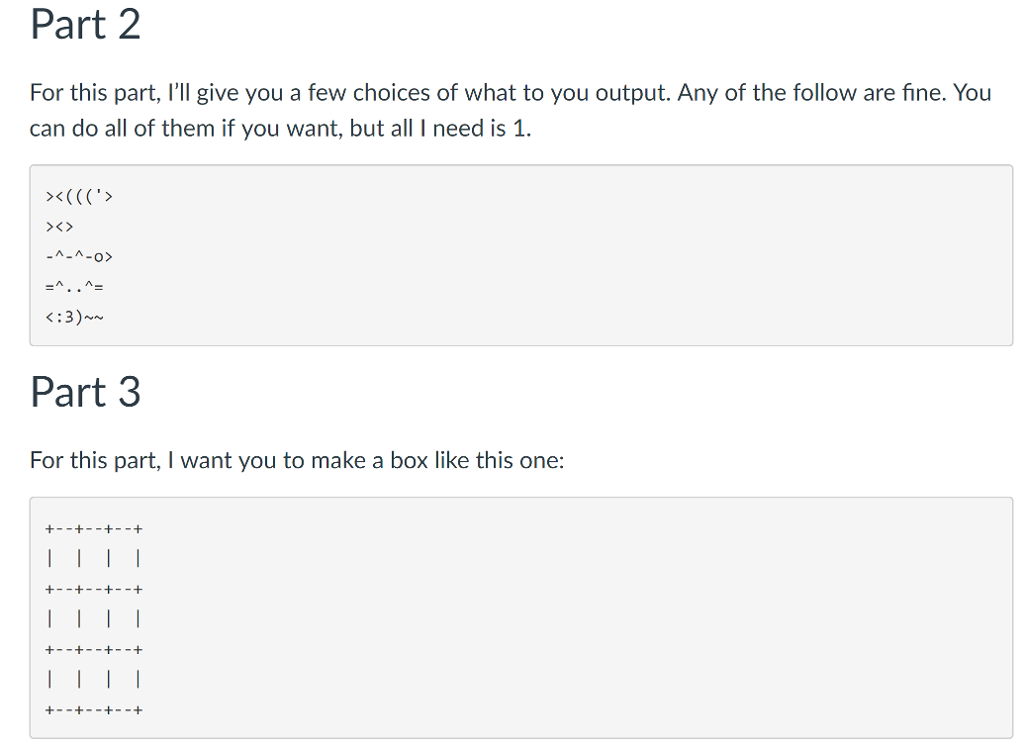 Solved I am in an intro programming class and do not know | Chegg.com
