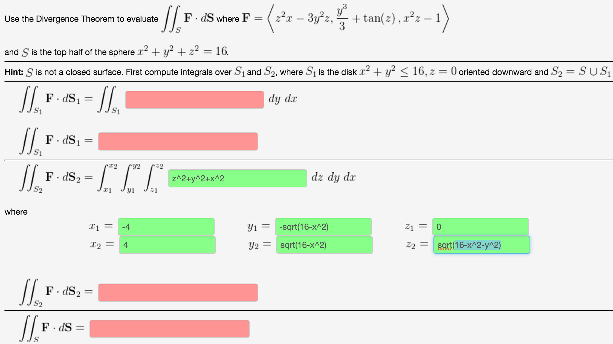 Solved Use the Divergence Theorem to evaluate integration | Chegg.com