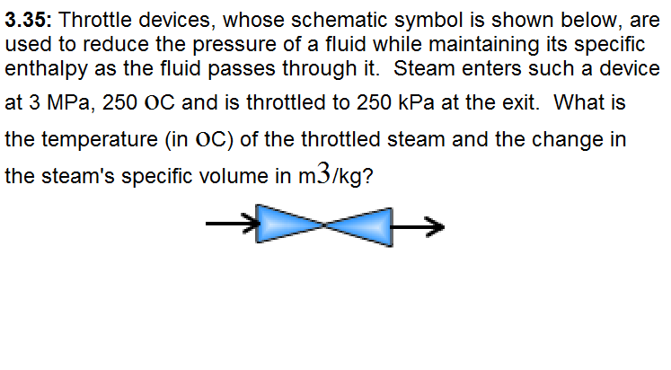 Throttle devices, whose schematic symbol is shown | Chegg.com