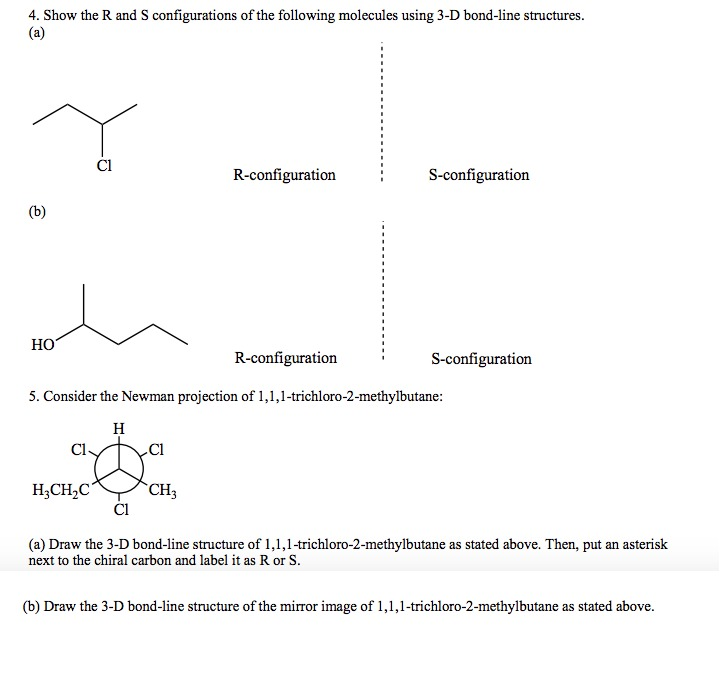 Solved 4. Show the R and S configurations of the following | Chegg.com