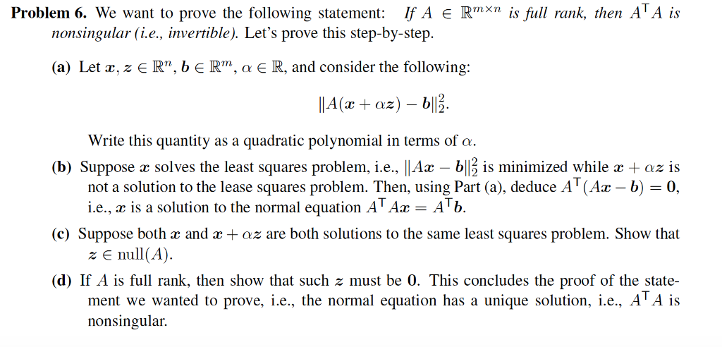 Solved We want to prove the following statement If A | Chegg.com