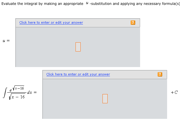 Solved Evaluate the integral by making an appropriate U | Chegg.com