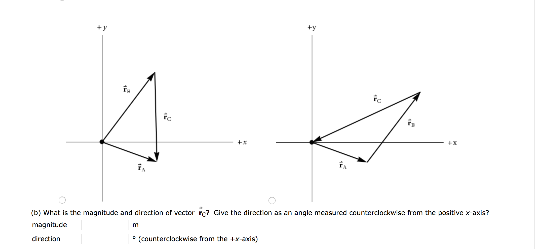 Solved Two position vectors lie in a plane. The first, | Chegg.com