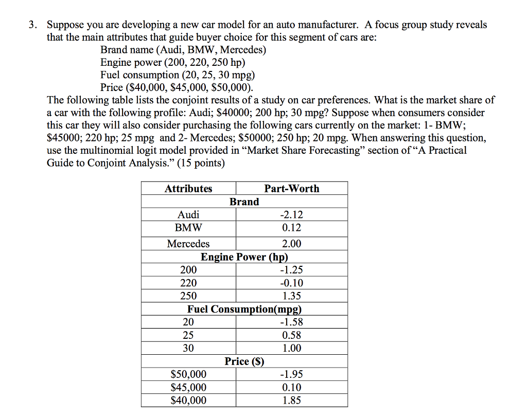 Solved Another Common Application Is Forecasting Market