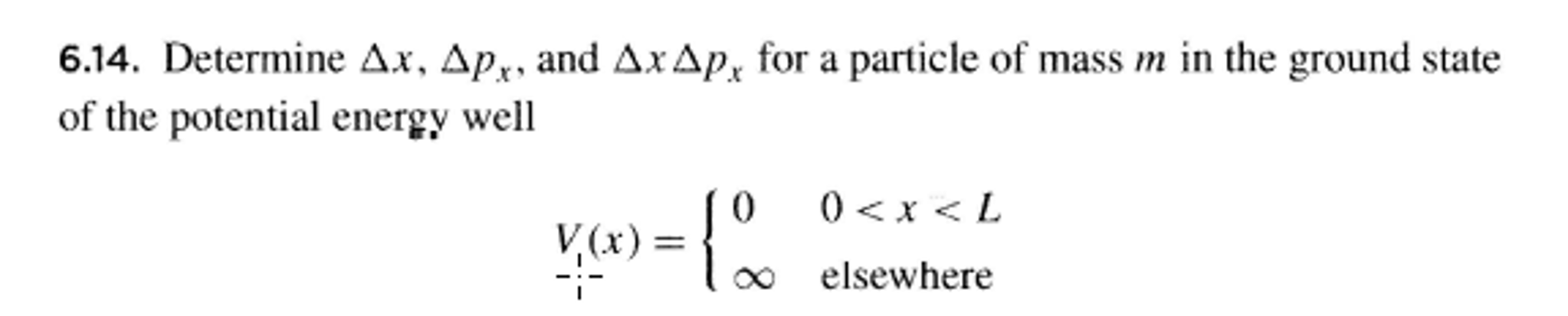 Solved Determine Delta x, Delta p_x, and Delta x Delta p_x | Chegg.com