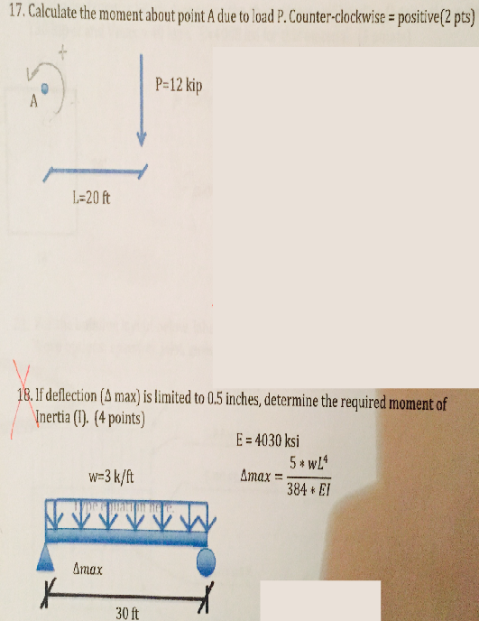 Solved Calculate the moment about point A due to load P. | Chegg.com
