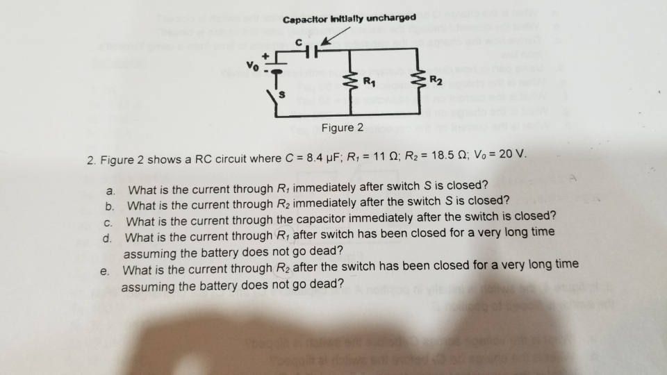 Solved The diagram below depicts an RC-circuit where C = 8.4 | Chegg.com