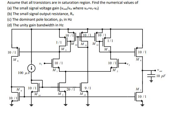 Solved Use the following device parameters for problems | Chegg.com