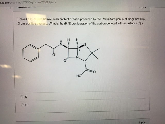Solved Penicillin G, shown below, is an antibiotic that is | Chegg.com